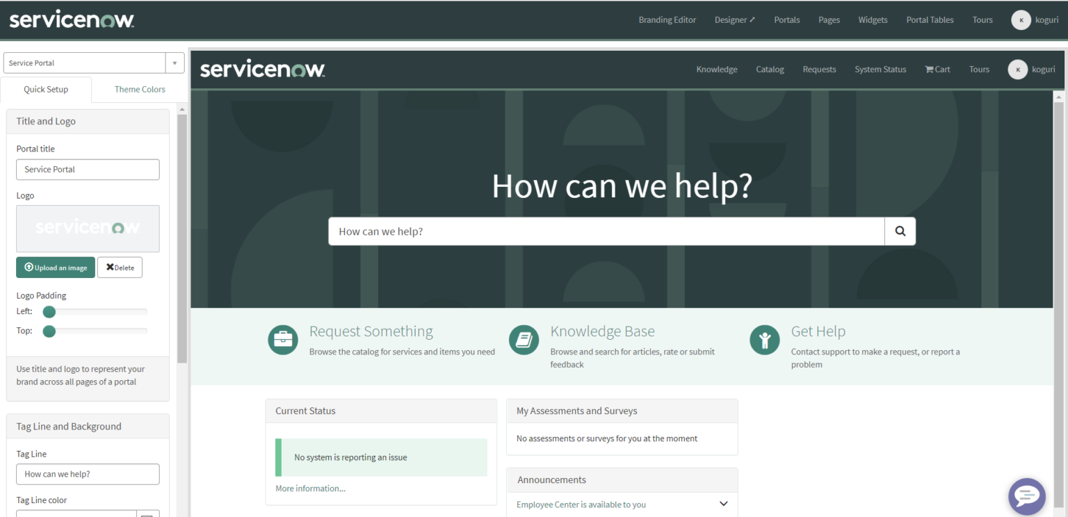ServiceNow – Service Portalの開発の基本 ～機能の解説からテーマ変更まで～ | ServiceNow研究所