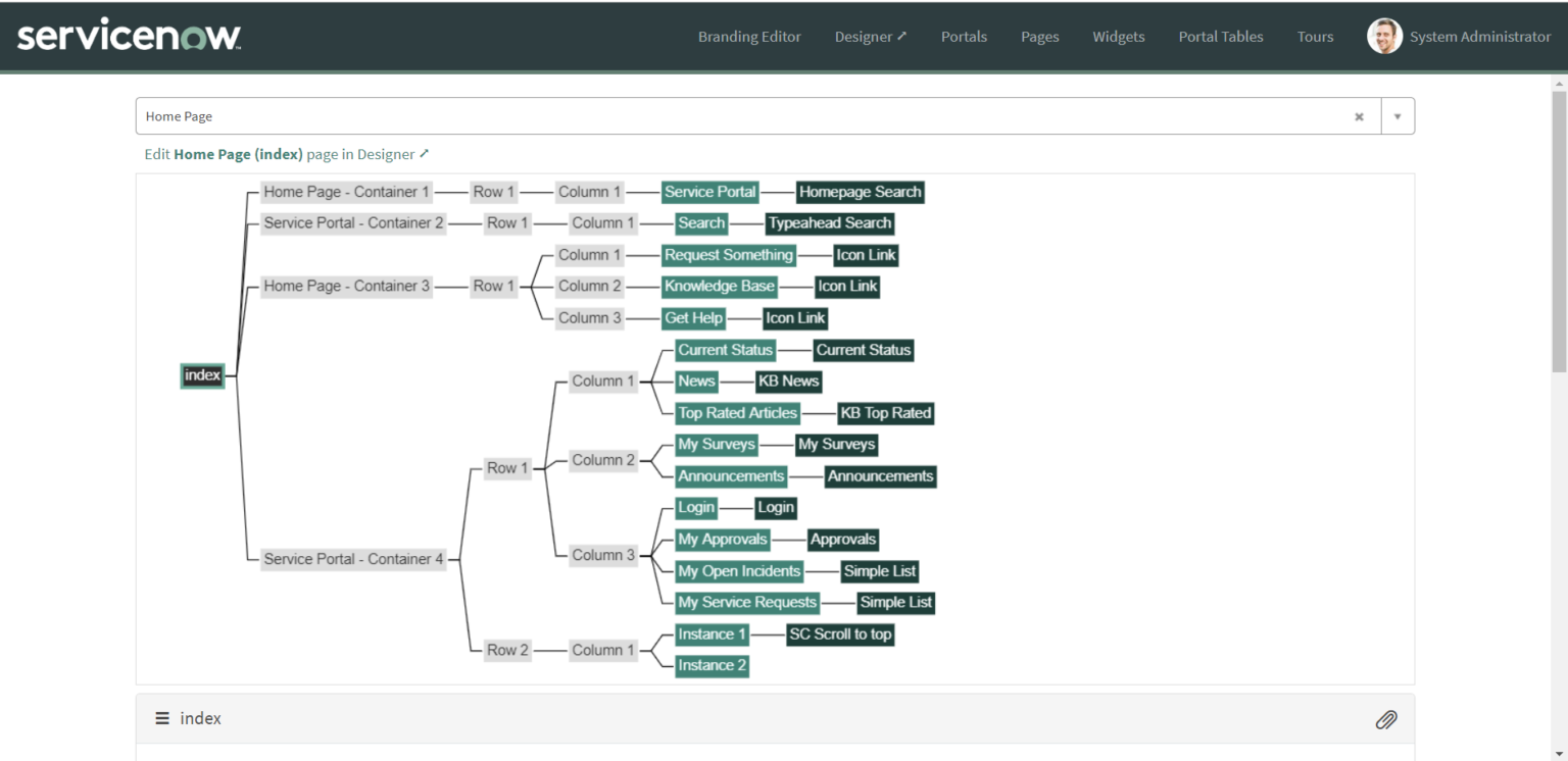 ServiceNow – Service Portalの開発の基本 ～ページの編集～ | ServiceNow研究所